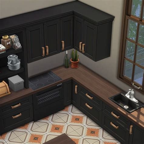 Chalk Kitchen Set Overview Charly Pancakes In 2024 Sims 4