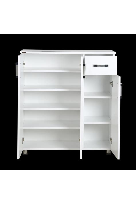 Ankara Mobilya Ayakkabılık 12670 Çok Amaç Model Parlak Beyaz Hard