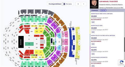 Luis Miguel Precios De Boletos Para Conciertos En México