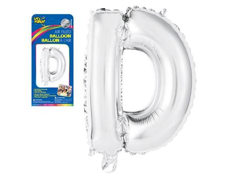 Lets Party D Silver Air Filled Balloon 14 Polybag Winsert