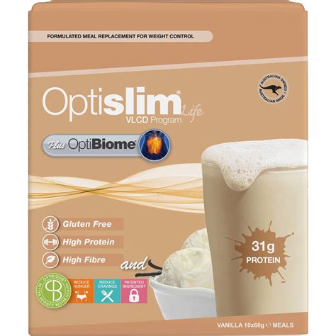 Optislim Optibiome Vanilla Shake 60g X 10 Pack Woolworths