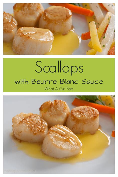 Pan Seared Scallops With Saffron Beurre Blanc What A Girl Eats