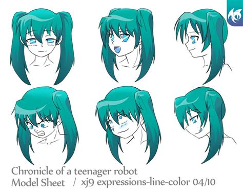 Xj9 Model Sheet 1 Character Design Model Character