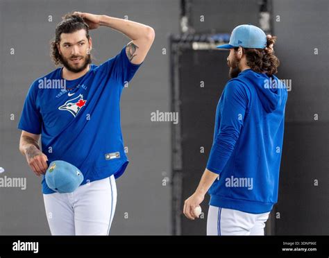 Toronto Blue Jays Pitchers Cody Ponce Left And Dylan Cease Talk About Their Hair At Spring