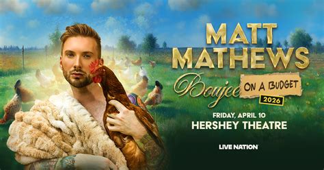 Comedian Matt Mathews To Perform At Hershey Theatre In 2026