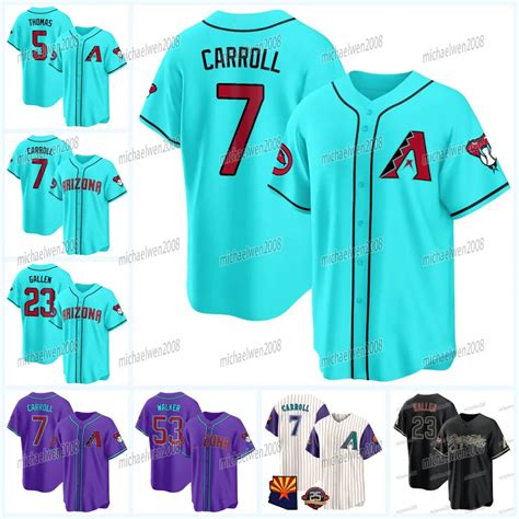 2024 Diamondbacks Jersey Featuring Corbin Carroll Montgomery Alek Thomas Lourdes Gurriel Jr