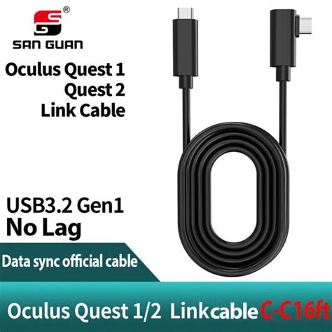 【happy One】16ft 5m Oculus Headset Cable Pc Vr For 2 And Link Virtual