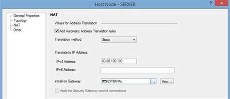 Checkpoint Hide NAT Vs Static NAT