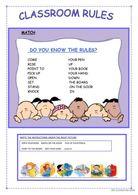 731 Classroom English Esl Worksheets Pdf And Doc