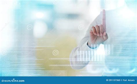 finger user interface hologram and business person with hand gesture