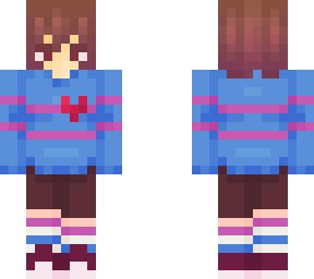 Frisk Undertale Minecraft Skins