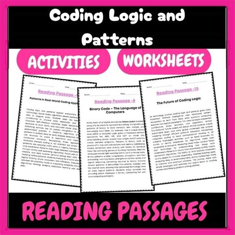 Coding Logic And Patterns Reading And Practice Activities Tpt