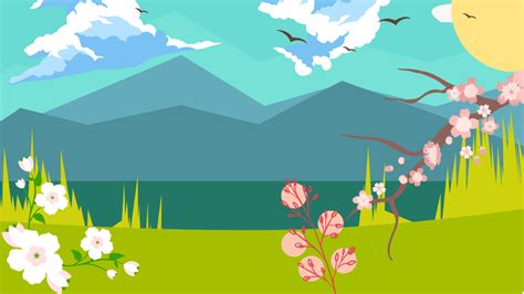 Free Spring Green Background Template To Edit Online