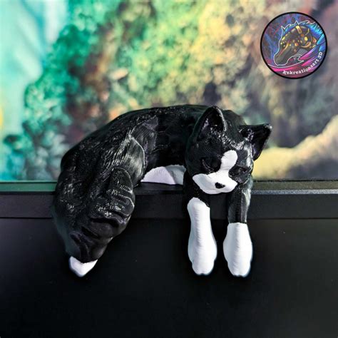 3d Printable Cat Monitor Buddy Monitor And Shelf Decoration By Kirsten M