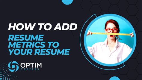 How To Add Metrics To Resume [when You Dont Have Data] — Optim Careers
