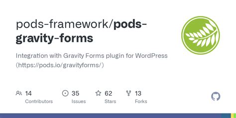 GitHub Pods Framework Pods Gravity Forms Integration With Gravity Forms Plugin For WordPress