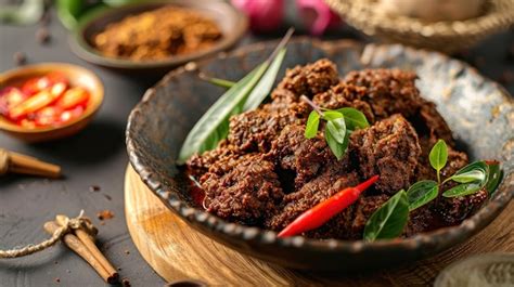 Delicious And Aromatic Beef Rendang A Traditional Indonesian Dish