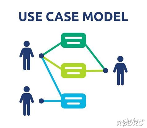Uml Diagram Use Case Model Vector Illustration Canvas Prints For The Wall Canvas Prints