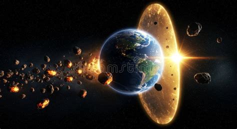 Planet Earth Splitting Apart A Digital Artwork Depicting A Catastrophic