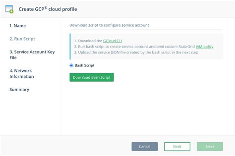Setup A Gcp Cloud Profile
