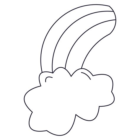 Half Rinbow St Patrick Outine 2d Illustration 27125188 Png