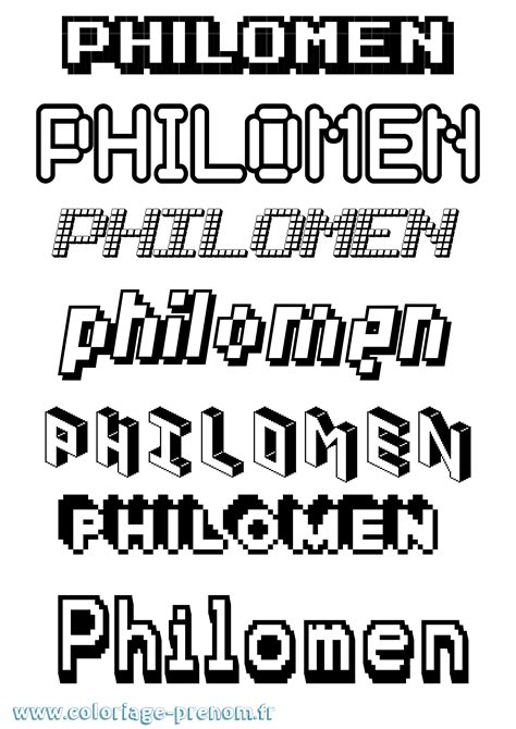 Coloriage Du Prénom Philomen à Imprimer Ou Télécharger Facilement