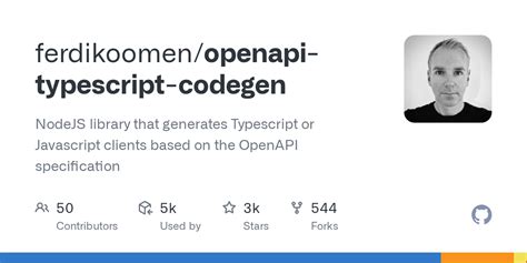 Github Ferdikoomenopenapi Typescript Codegen Nodejs Library That Generates Typescript Or