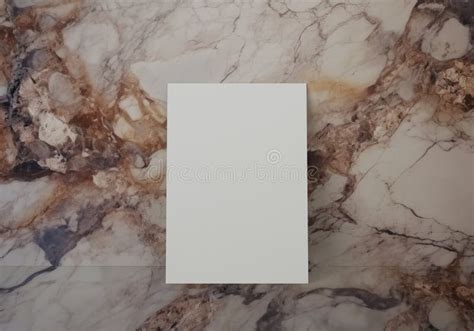 Empty White Vertical Rectangle A4 Paper Sheet Mockup 3d Rendering