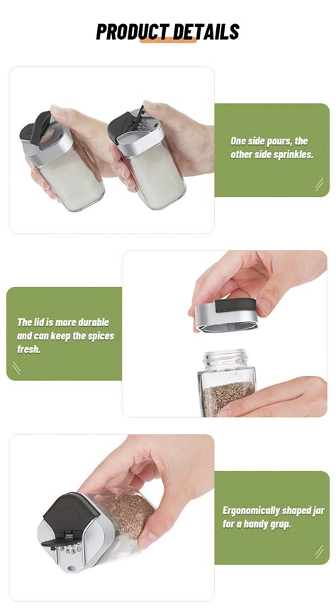 Glass Spice Orgainzer 2 Tab Dual Lid 79342001