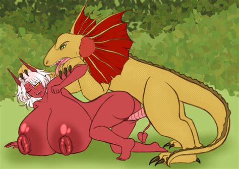 Rule 34 1boy 1girls 2d Big Areolas Big Breasts Big Nipples Demon