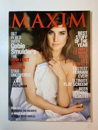 Cobie Smulders Maxim Magazine December 2010 Double Covers New Pristine