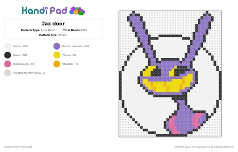 Jax Door Fuse Bead Pattern Kandi Pad Kandi Patterns Fuse Bead