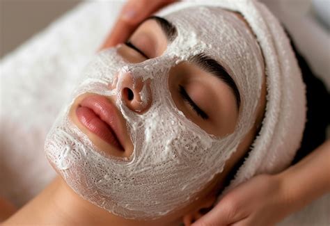 Premium Photo Girl Getting A Facial In A Spa Premium Photo Girl Getting A Facial In A Spa