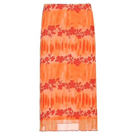 Heyoungirl Summer Floral Print Midi Skirts Womens Casual High Waisted