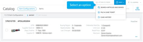 Helpdocs Navigating Item 360