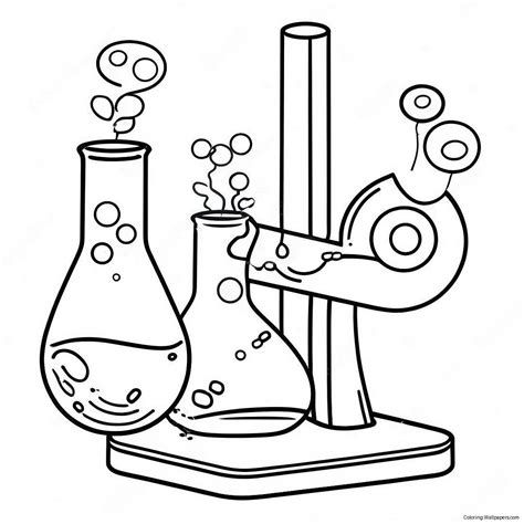 Stem Science Experiment Coloring Page 5260 4191