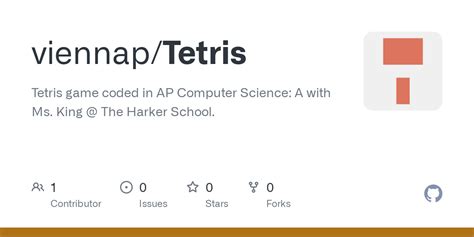 Github Viennaptetris Tetris Game Coded In Ap Computer Science A With Ms King The Harker