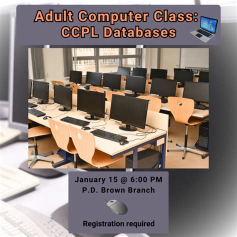 Adult Computer Class Ccpl Databases Charles County Public Library