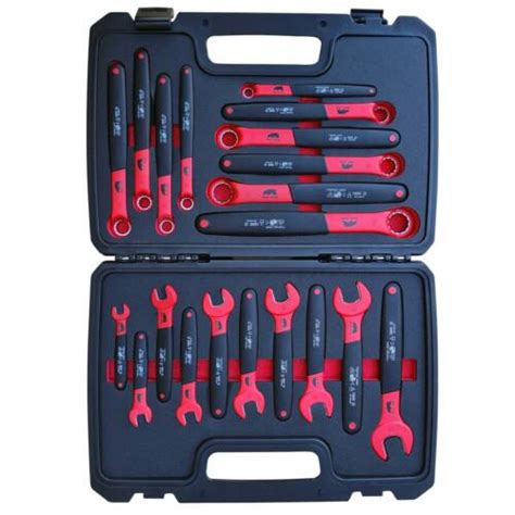 Insulated Ring Spanner Open End Set 20 Pc 1000v Vde