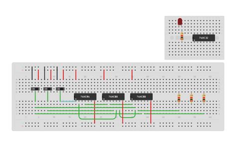 Circuit Design Decoder 3 To 8 Tinkercad