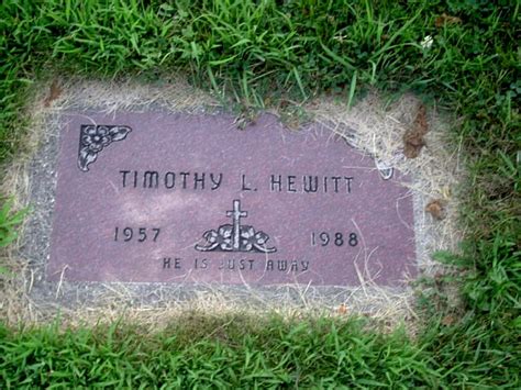 Timothy L Hewitt 1957 1988 Find A Grave Memorial