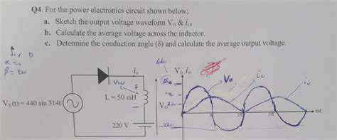 Solved Q For The Power Electronics Circuit Shown Below A Chegg