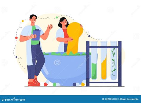 Natural Medication Concept Man And Woman Crush Leaves In Bowl