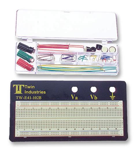 Tw E41 102b Twin Industries Breadboard Solderless Plastic