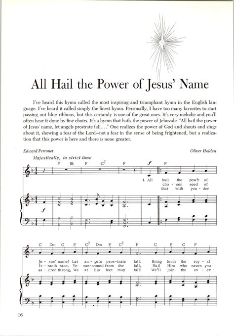 All Hail The Power Of Jesus Name Digital Hymn Tune Key Of F Etsy
