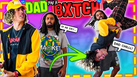 Calling My Step Dad A B To His Face Prank Bad Idea Youtube