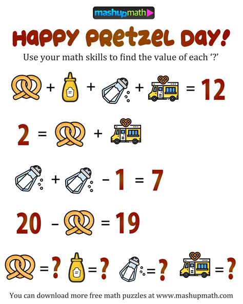 Math Challenges Worksheets