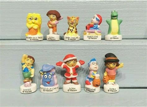 SÉrie ComplÈte De Fèves Dora Lexploratrice Mat 41 £8 52 Picclick Uk