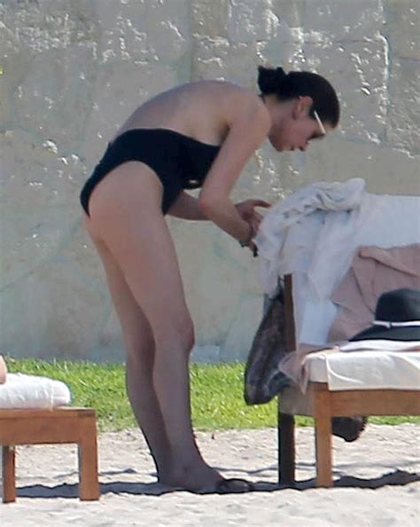 Catherine Zeta Jones Bares Her Butt And Cleavage In A Plunging Bikini