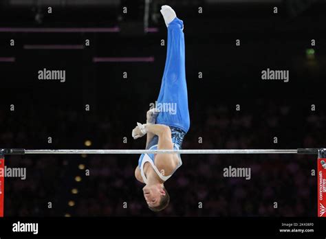Frank Baines Of Scotland In The Mens Horizontal Bar Final At The 2022 Commonwealth Games In